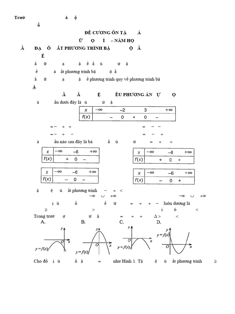 De cuong giua HKII K10 2024,2025 (xem) | PDF