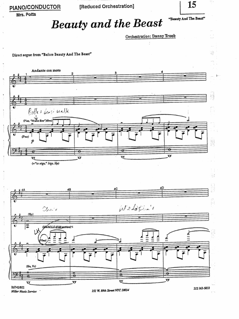 Beauty and The Beast Song | PDF
