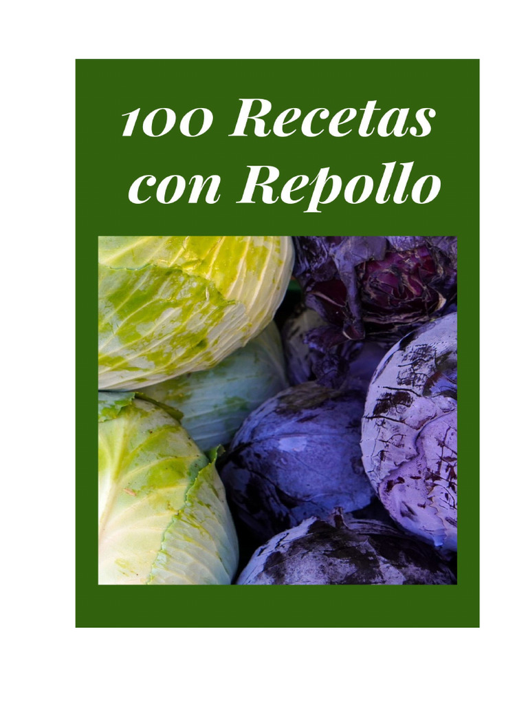 100 Recetas Con Repollo | PDF | ensalada | Mayonesa