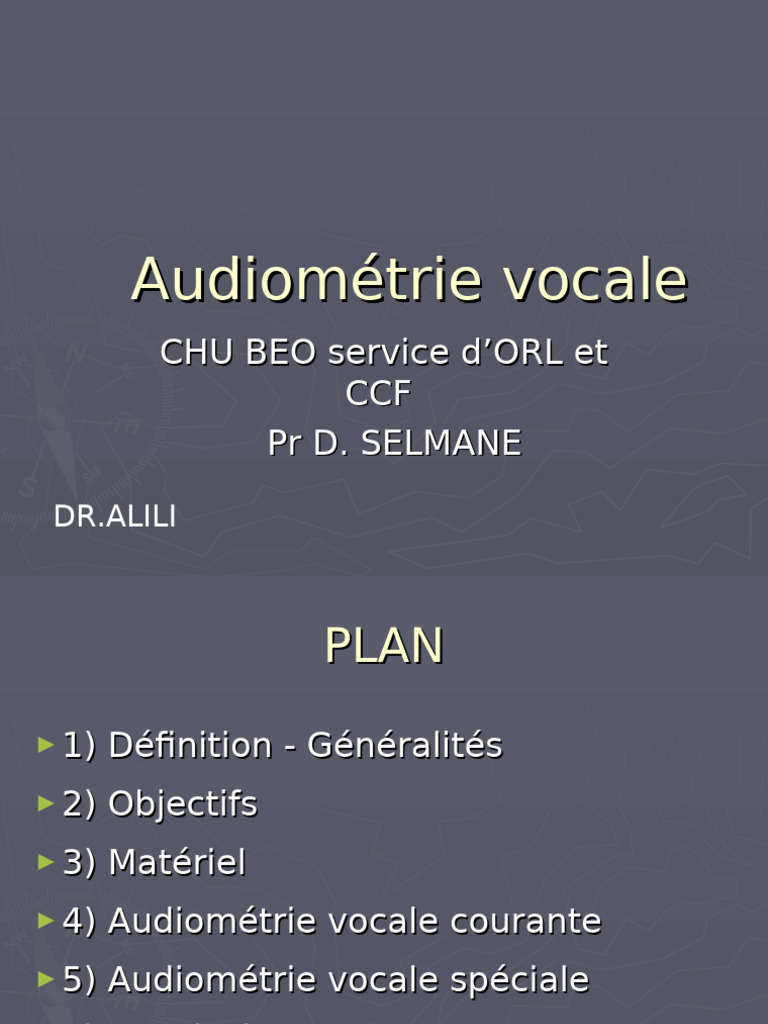 Audiometrie vocale 2012 BEO | PDF | Acoustique | Son