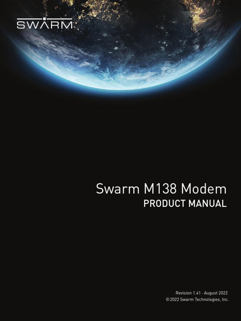 Swarm M138 Modem Product Manual | PDF | Capacitor | Copyright