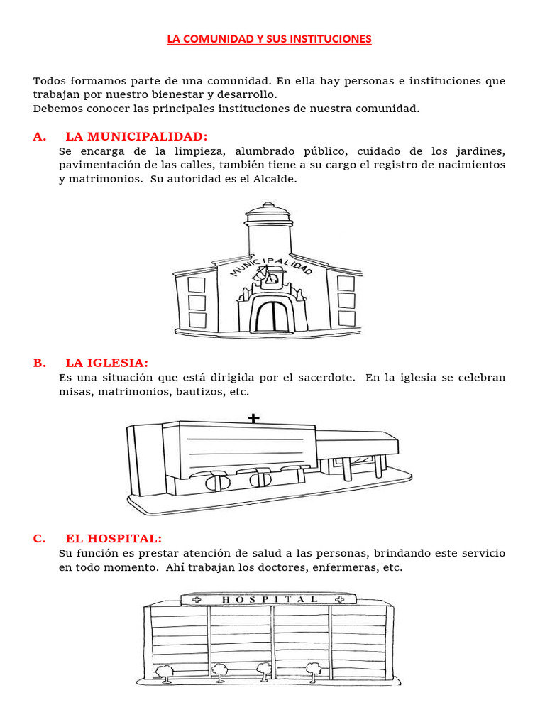 La Comunidad y Sus Instituciones | PDF | Seguridad Pública | Servicios ...