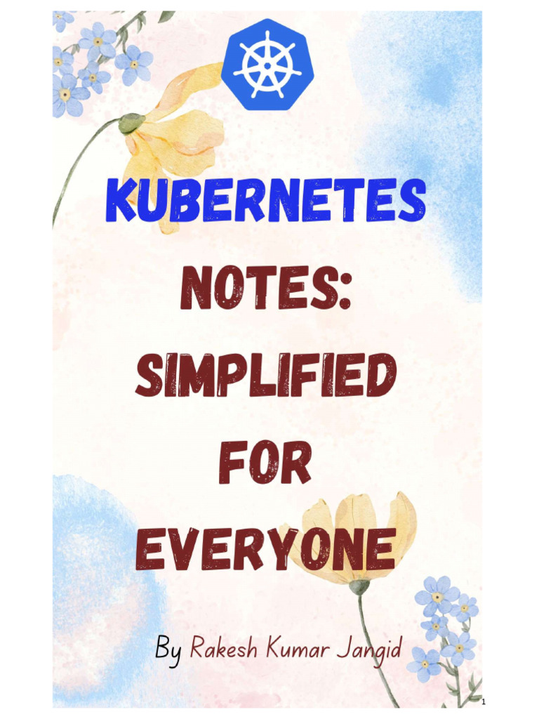 Kubernetes Handwritten Notes Volume 1 | PDF | Computer Cluster ...