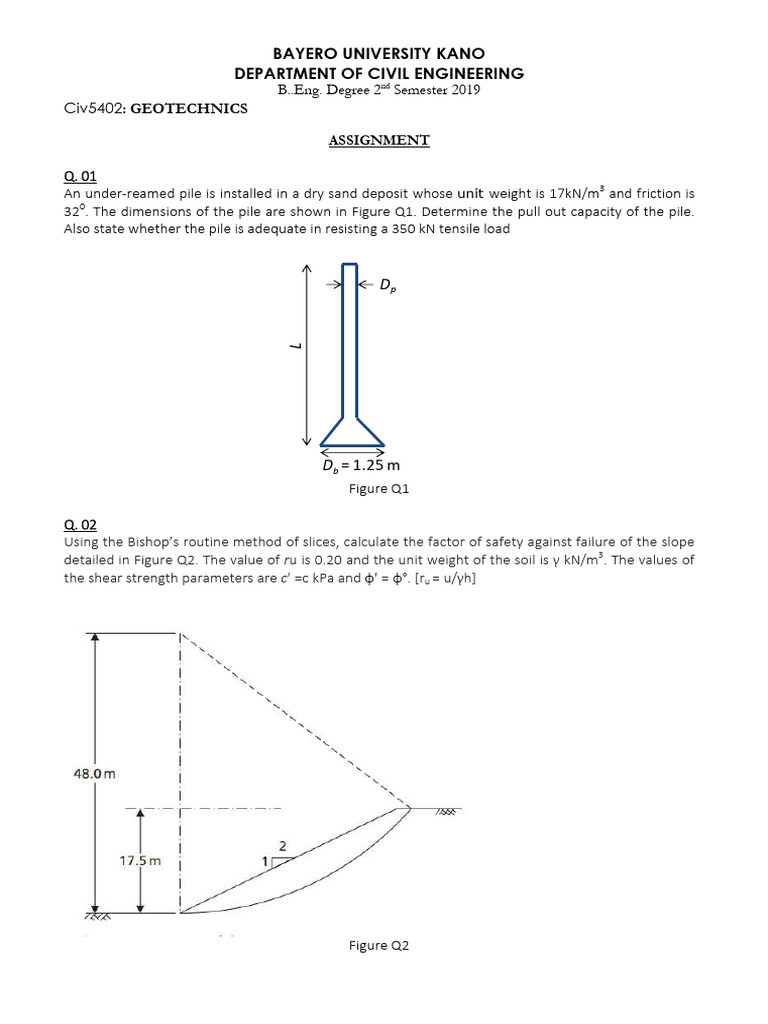 Civ5402 Assgn 25 | PDF