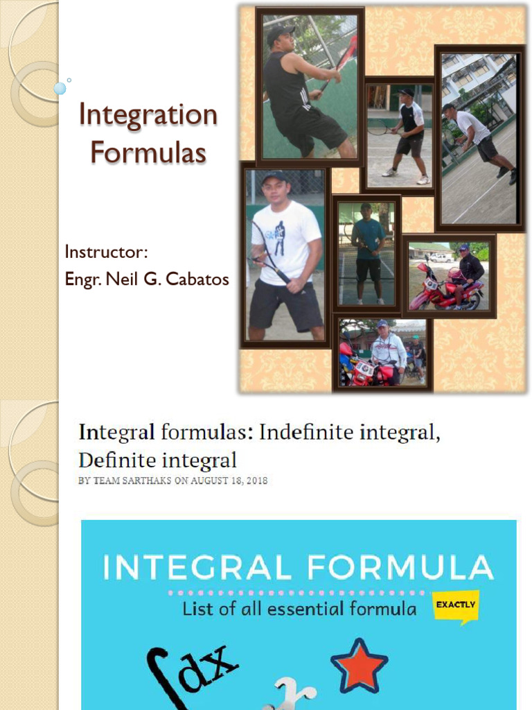 2. Integration Formulas | PDF