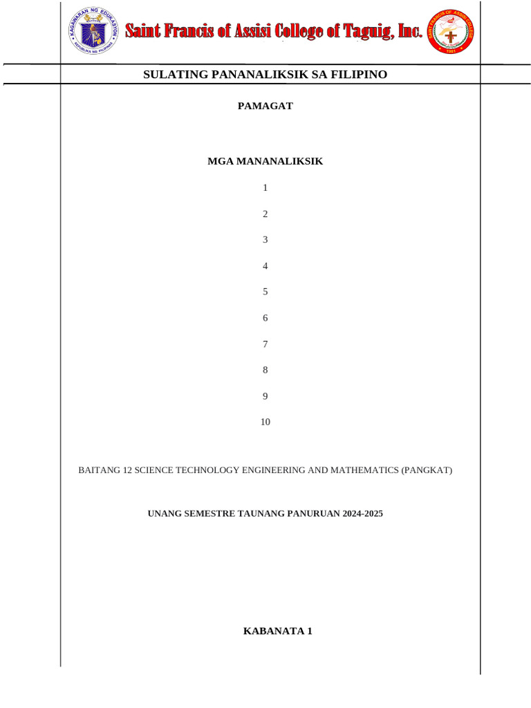 Pamagat Pangkat | PDF