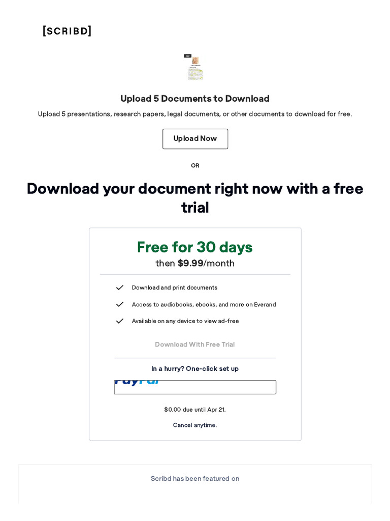 Upload Documents for Free Downloads | PDF