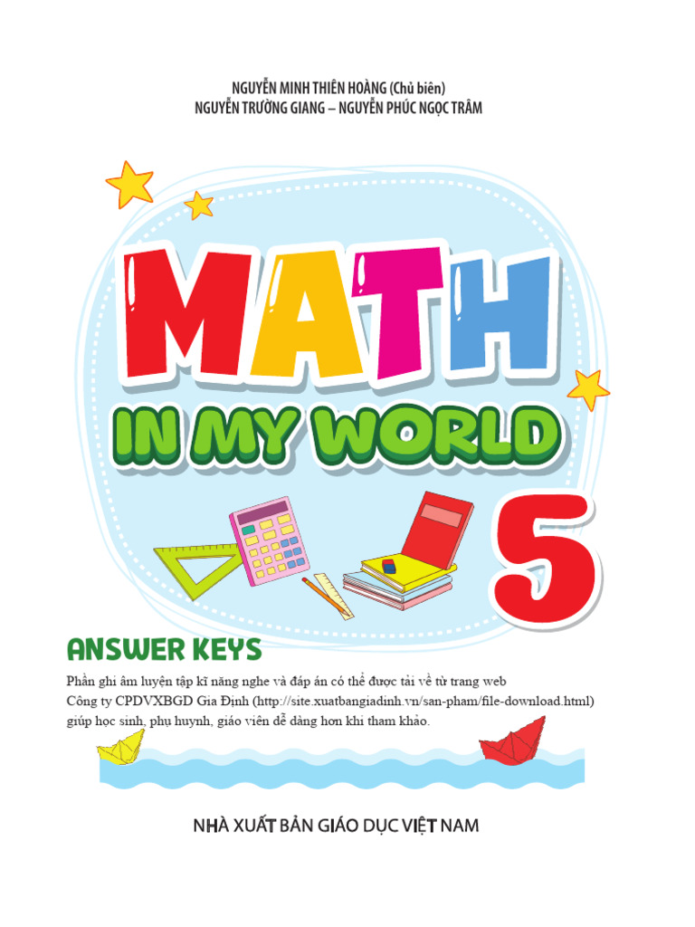 Math in My World 5 - Đáp Án (Answer Key) | PDF | Area | Circle