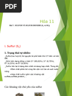 CHUYÊN ĐỀ HOÁ HỌC 02 SULFUR | PDF