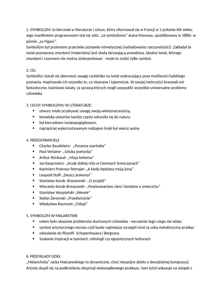 symbolizm | PDF