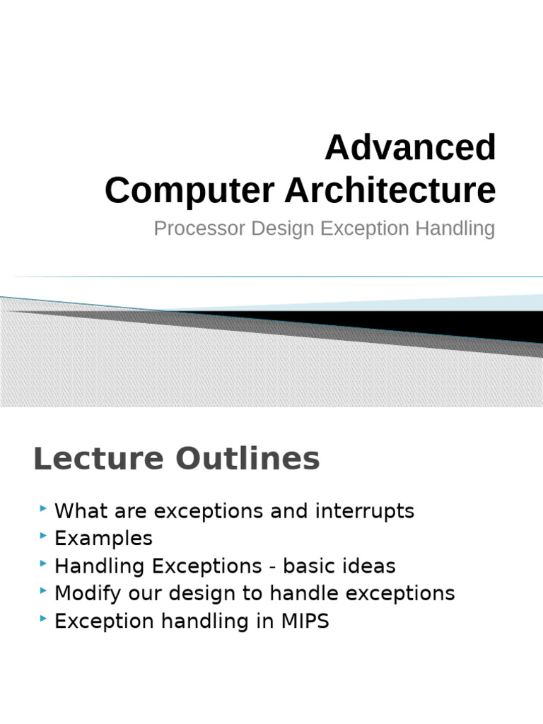 Lecture-21-Exception Handling | PDF | Computer Engineering | Computing
