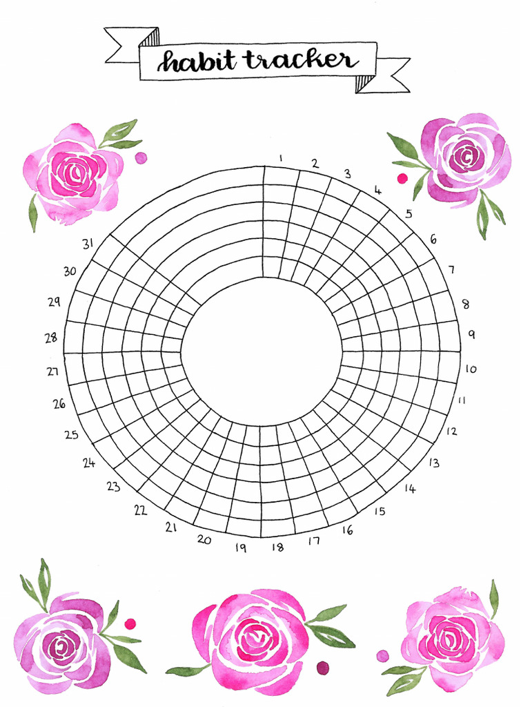 Circular Habit Tracker | PDF