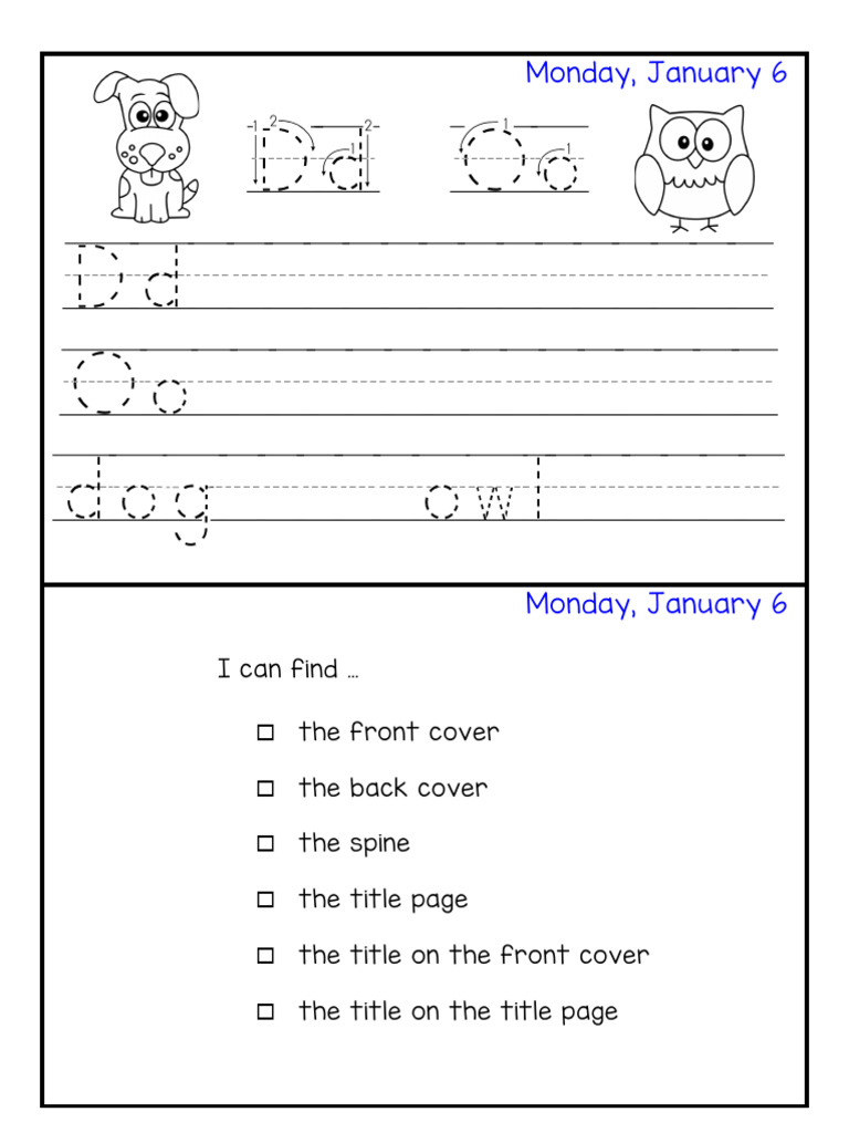 January Homework Writing Packet 2025 | PDF