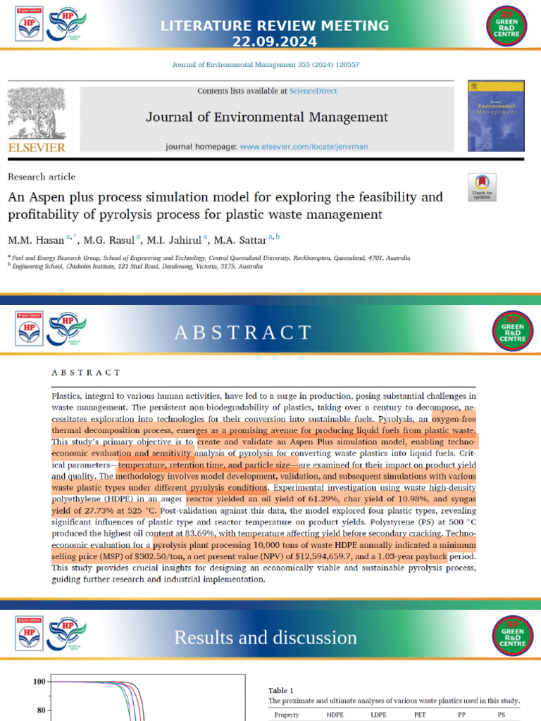 AK - An Aspen Plus Process Simulation Model For Exploring The ...
