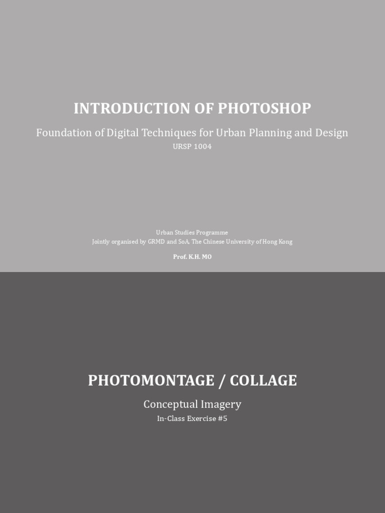 Photoshop Collage Assignment Guide | PDF
