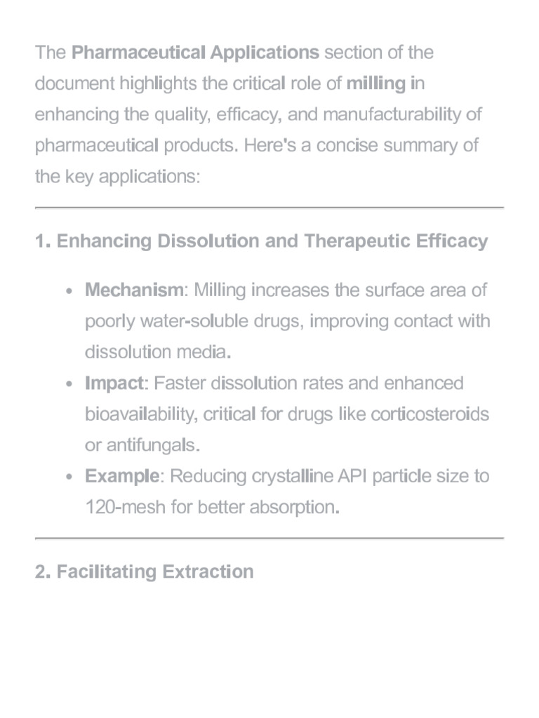 Summary Milling Chapter - Kimi | PDF