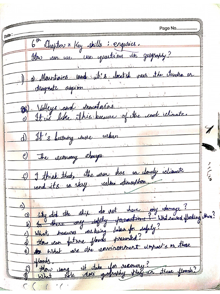 5th Chapter Key Skills-Enquiry Activities | PDF