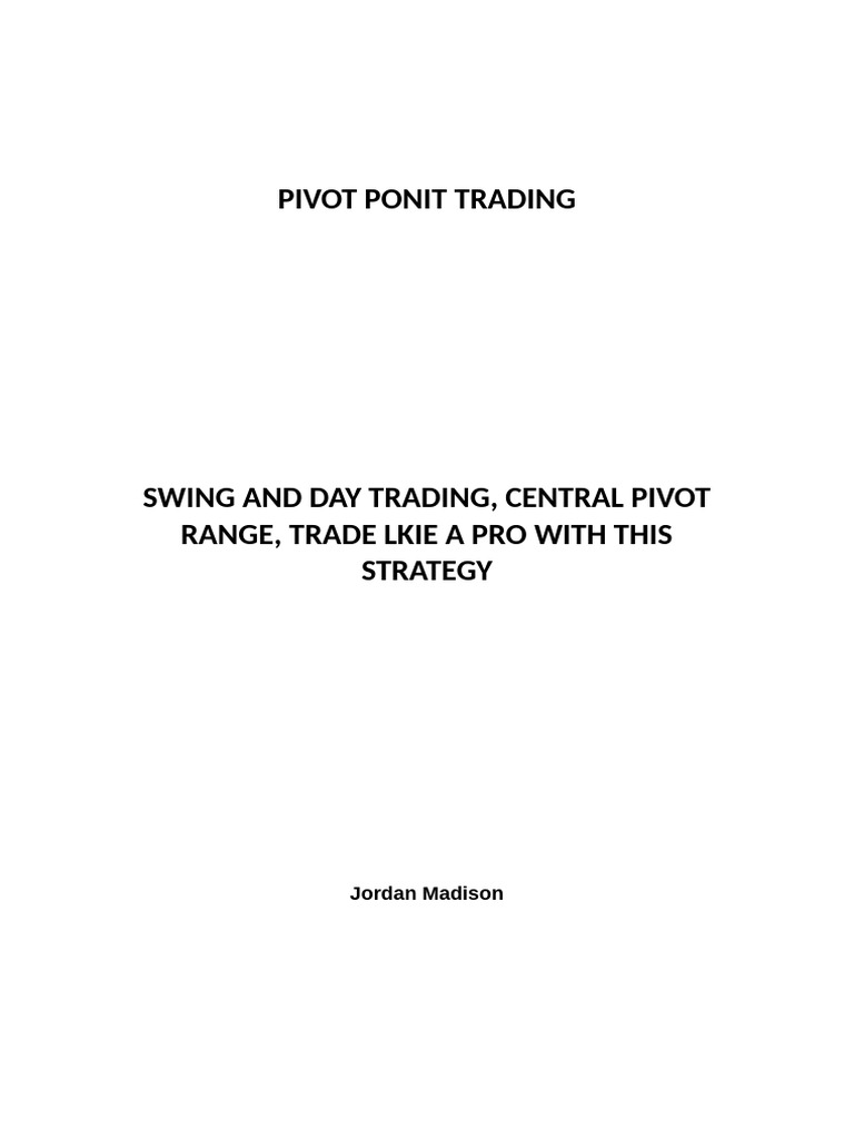 Pivot Point Trading New Pos | PDF | Market Trend | Day Trading