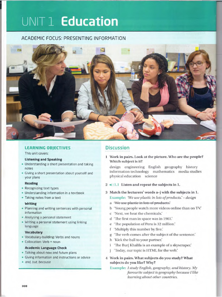 Oxford EAP Textbook Unit 1 | PDF