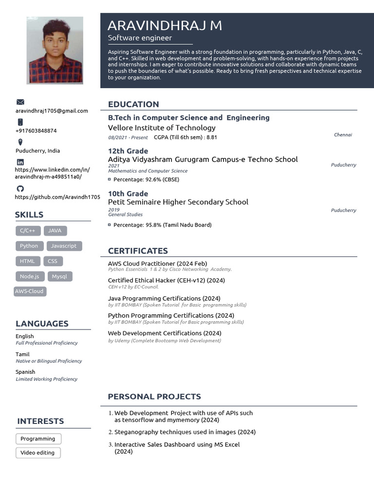 Personal Resume Compressed | PDF | Web Development | Software Development