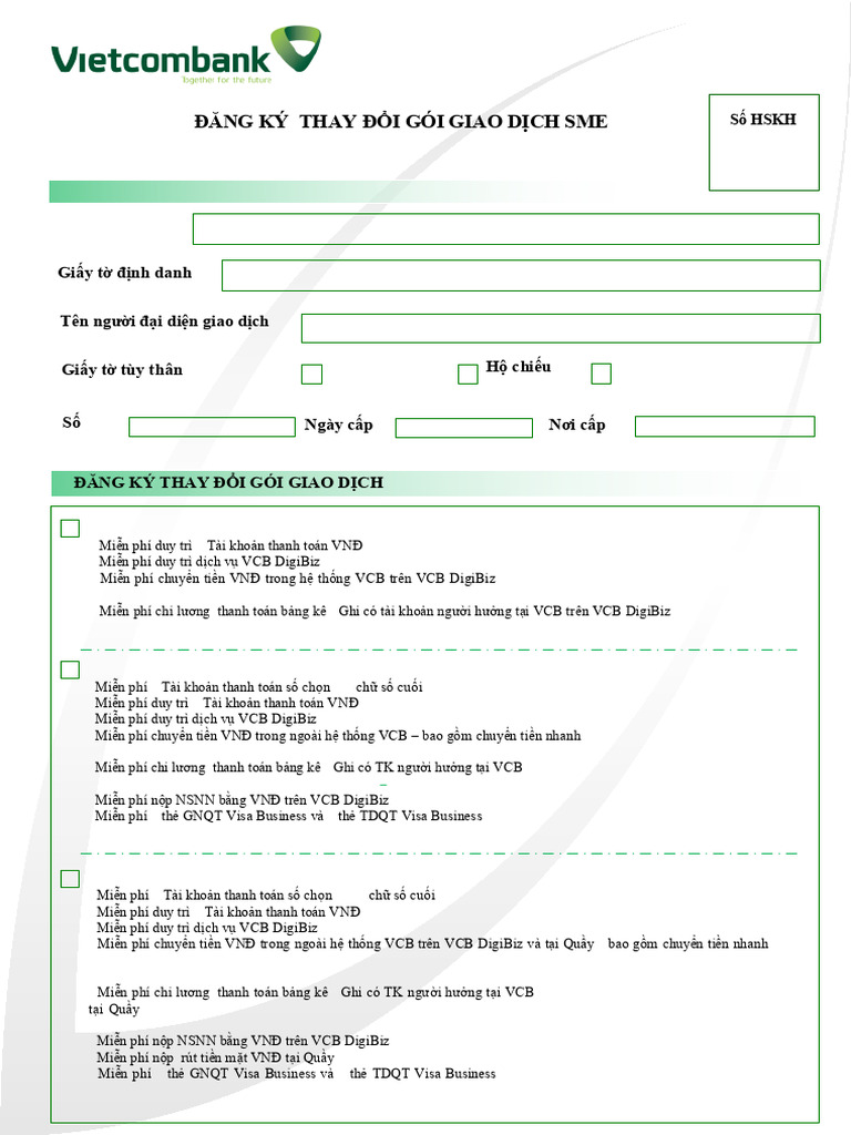 Form Dang Ky Goi GD Sme | PDF