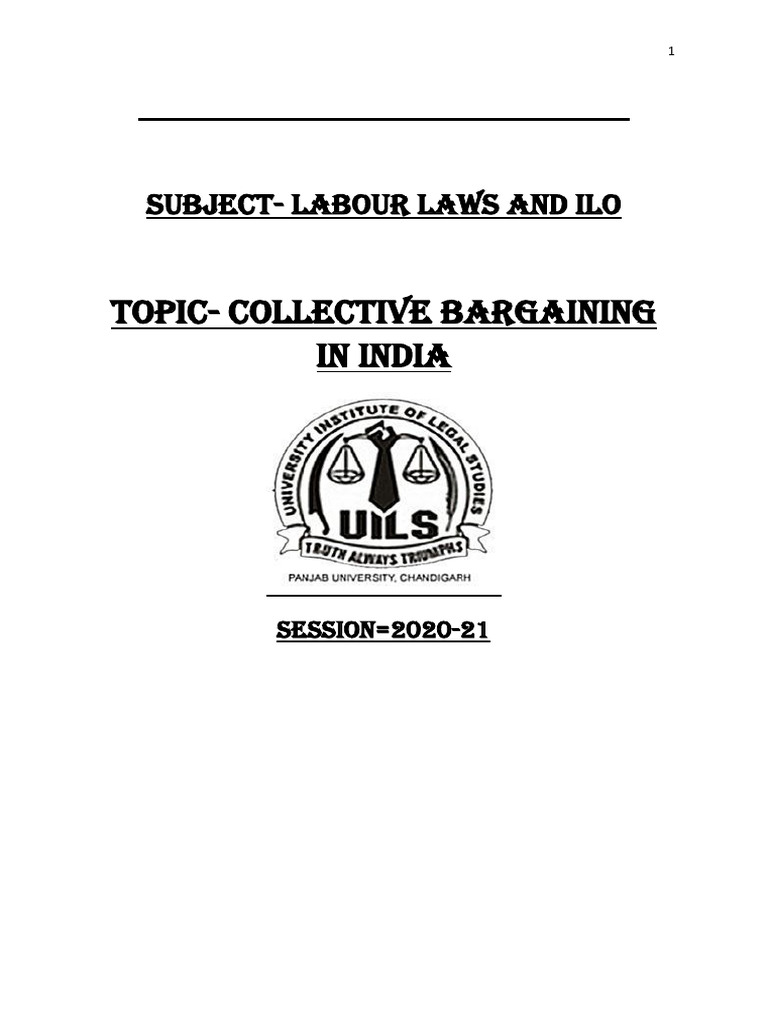 Collective Bargaining in India | PDF | Trade Union | Collective Bargaining
