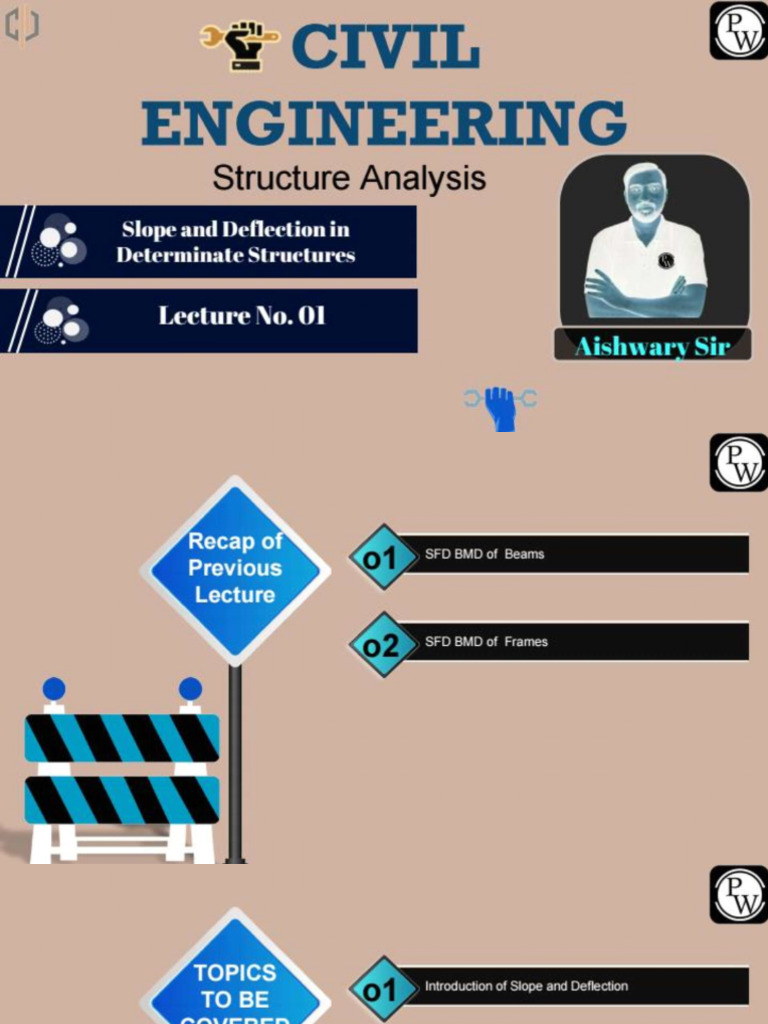 01 Slope and Deflection in Determinate Structures | PDF
