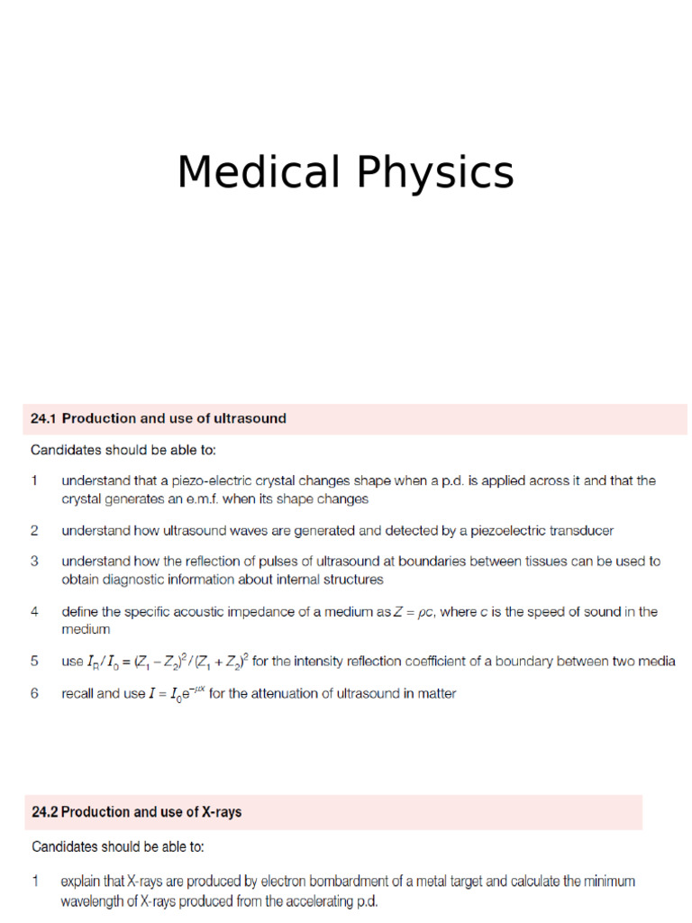 Medical Physics | PDF