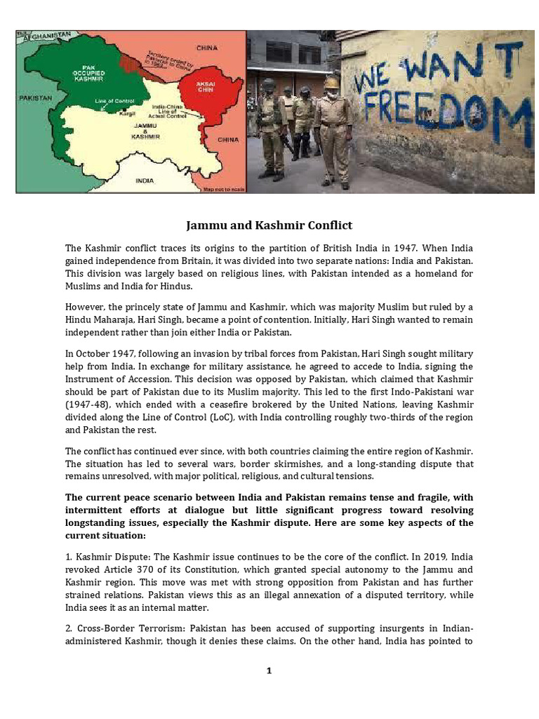 Kashmir Conflict: 2025 Overview | PDF | Kashmir | India–Pakistan Relations