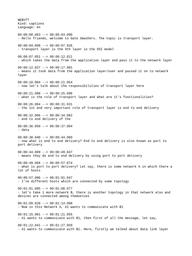 Lec-63 Transport Layer Responsibilities of Transport Layer OSI Model Computer Networks - en ...