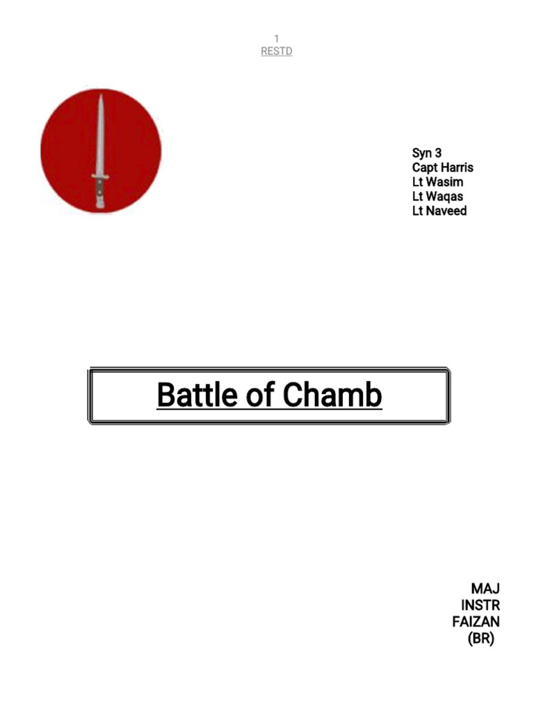 The Battle of Chamb 1971 Indo | PDF