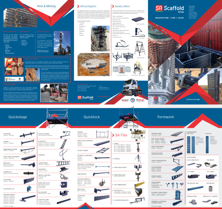 6Pg Product Brochure New | PDF | Scaffolding