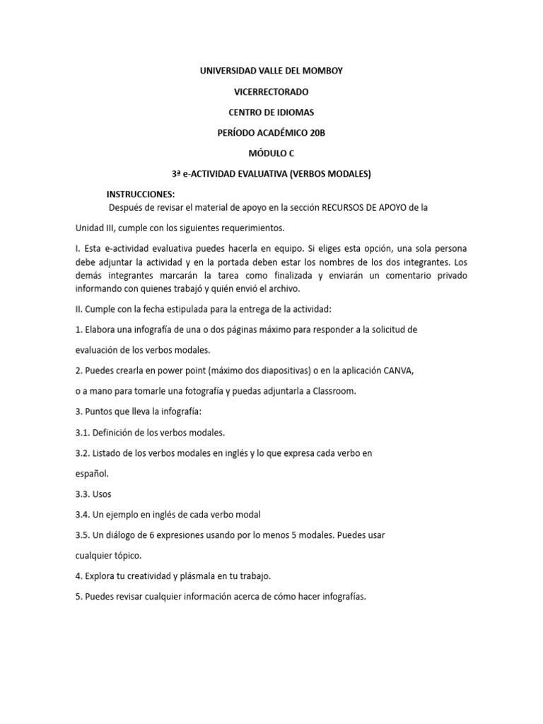 e-actividad 3 infograf-a para verbos modales.docx | PDF