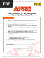 Class 10 PW NSAT Sample Paper | PDF | Taste | Soma (Biology)