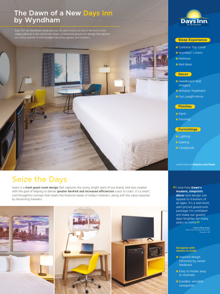 Days Inn Dawn One Sheet 1 | PDF | Hotel | Hospitality Industry