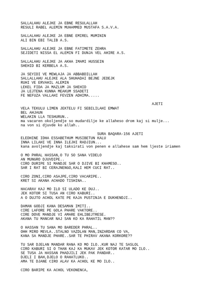 Dersi Imam Hassan Sheid As | PDF