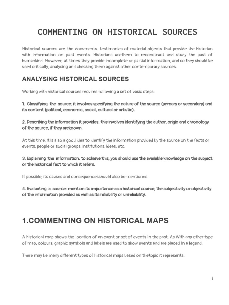 ANALYSING HISTORICAL SOURCES | PDF | Information | Historiography