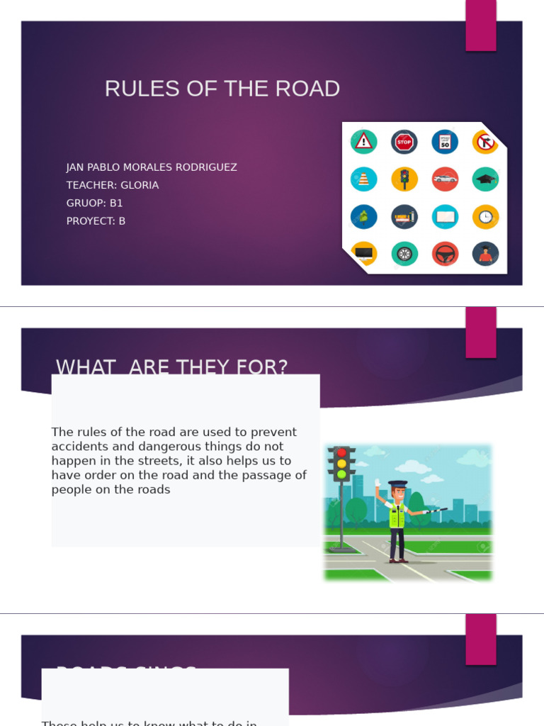 Essential Road Rules and Signs Guide | PDF