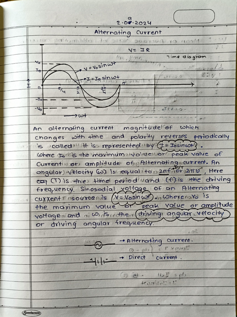 Alternating Current Full PDF | PDF