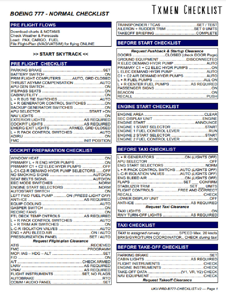 Checklist 77777777 | PDF