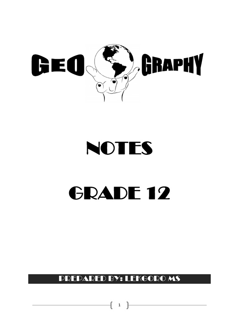 Grade 12 Geography Notes - MS Lekgoro | PDF | Tropical Cyclones | Eye ...