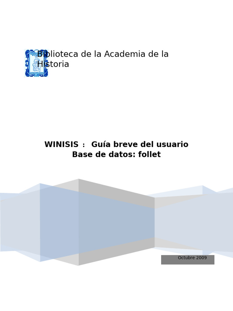 Guia Usuario Winisis | PDF | Ventana (informática) | Botón (Computación)