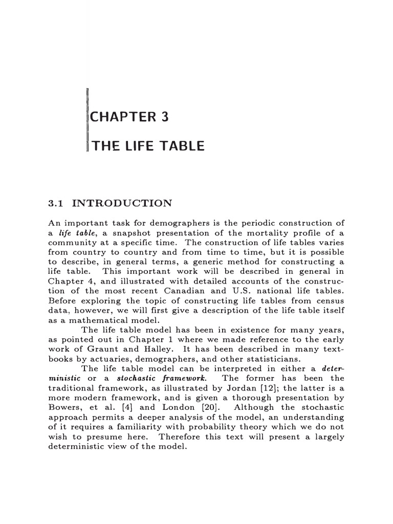 01 TablasdeMortalidad Brown Cap3.1a3.3 | PDF | Applied Mathematics | Mathematics