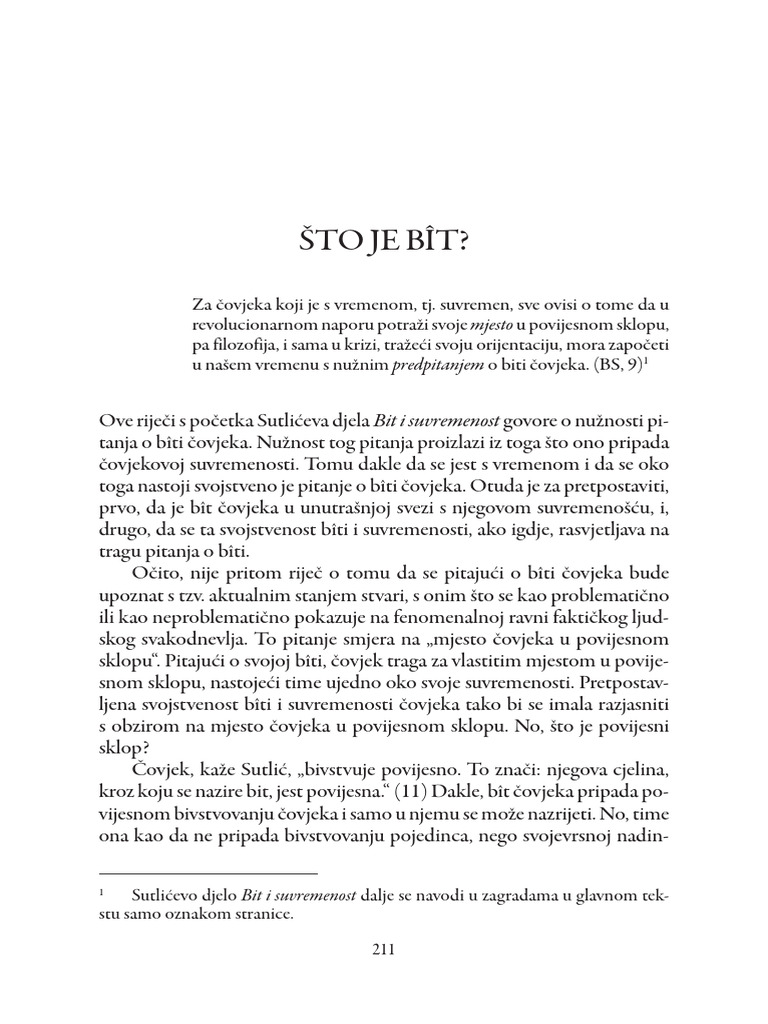 Sto Je Bit | PDF