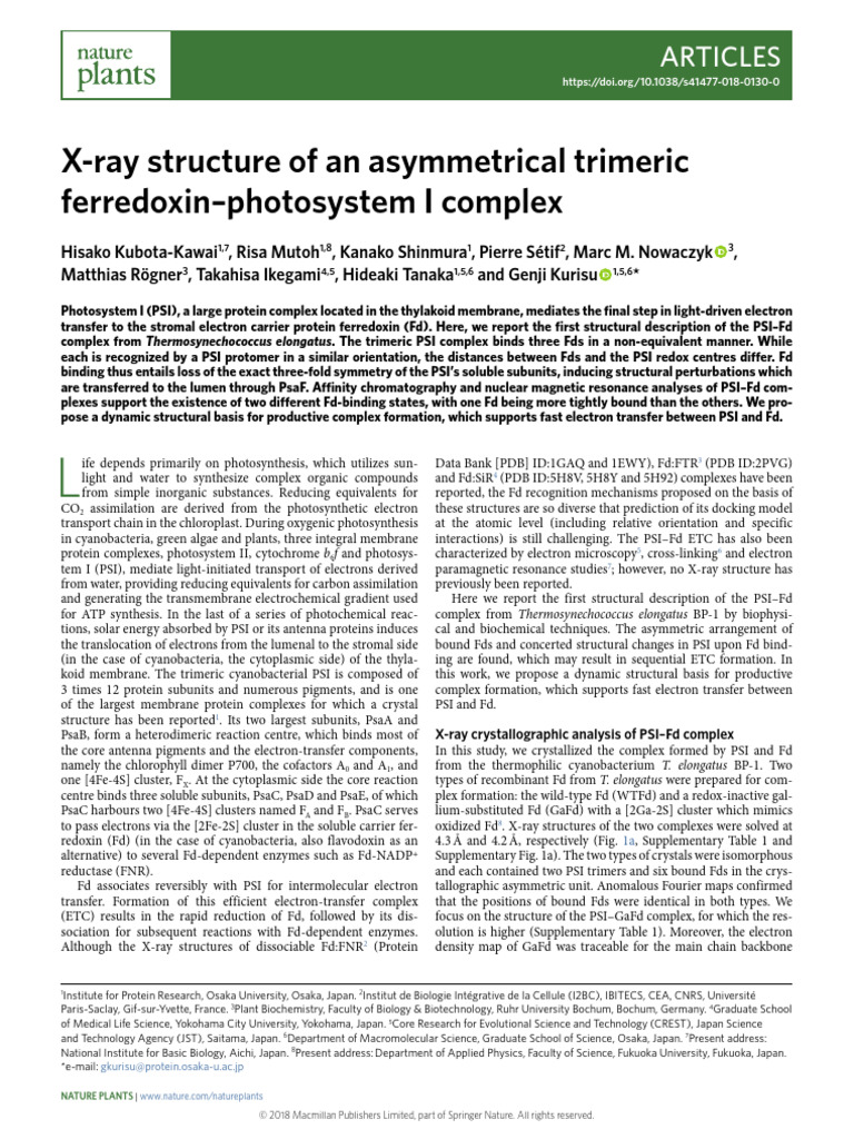 (2018) X-Ray Structure of An Asymmetrical Trimeric | PDF ...