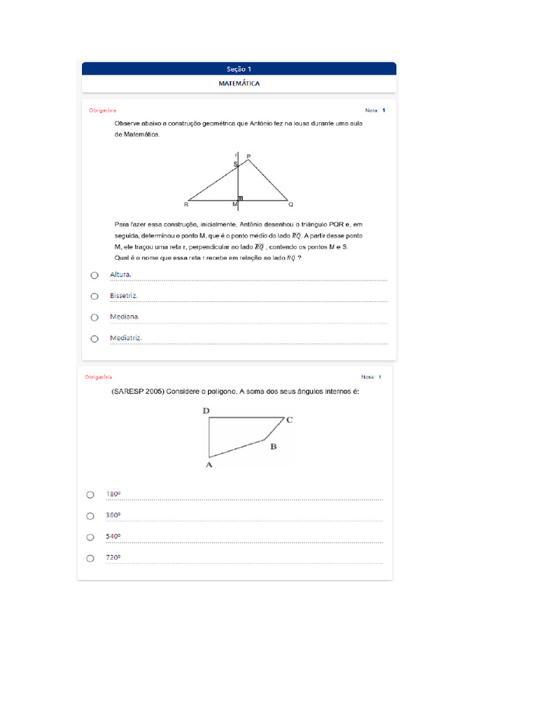 8°ano prova paulista mat geo hist | PDF