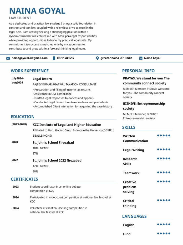 CV - Letter | PDF