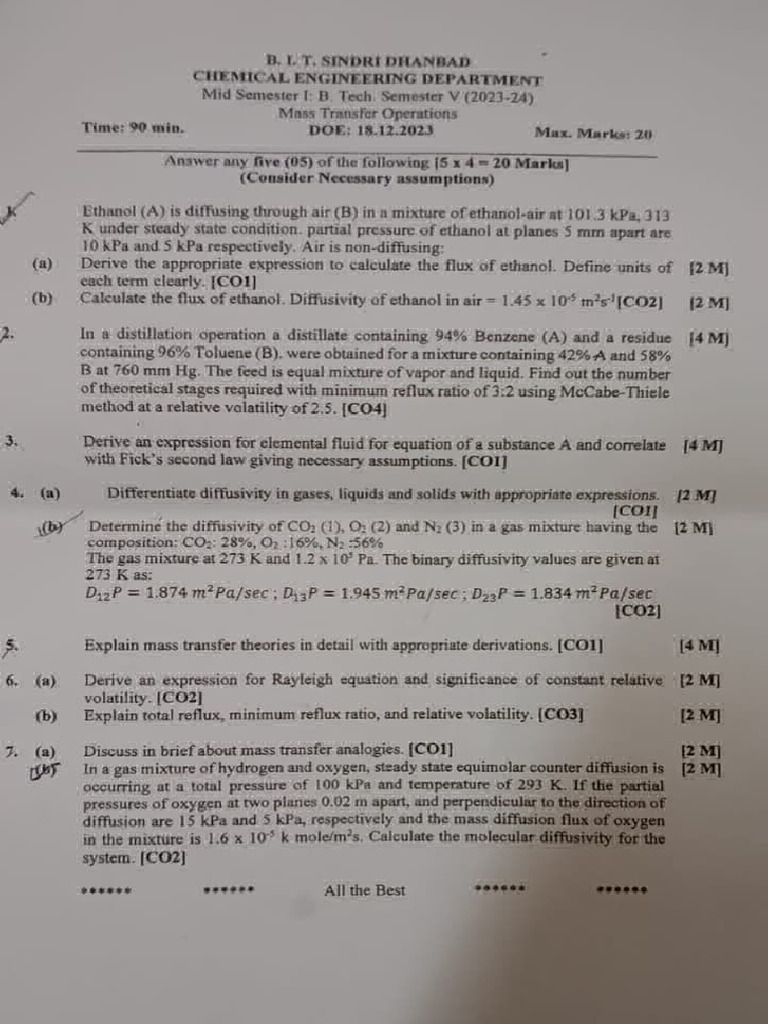 R Byron Bird, Transport Phenomenon | PDF | Distillation | Diffusion
