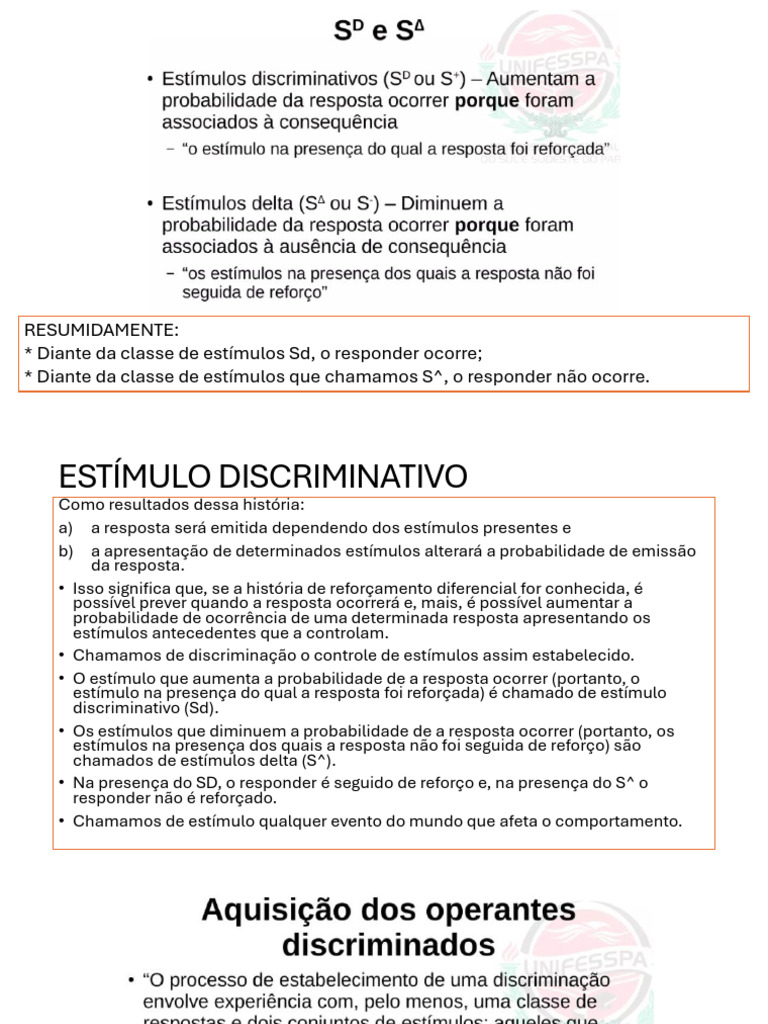 Controle de Estímulos no Comportamento Operante | PDF | Comportamento ...