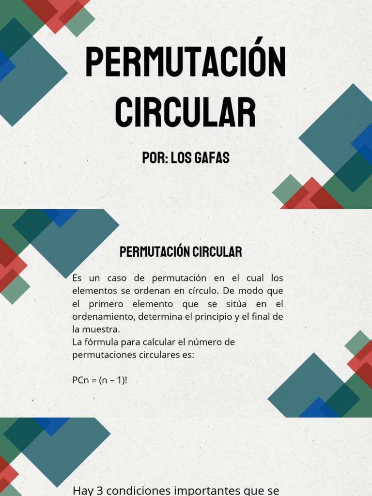 Permutación Circular - 20250115 - 194146 - 0000 | PDF | Economias